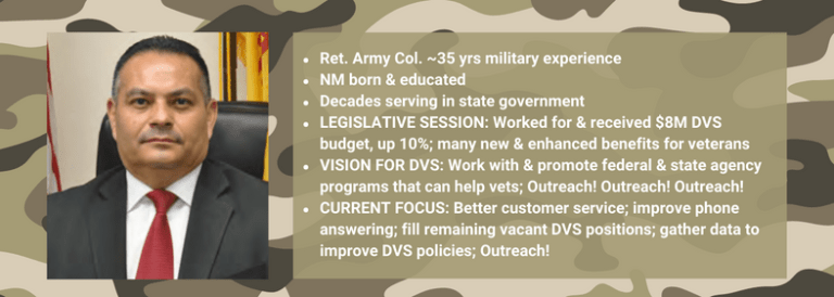Meet the New NM DVS Secretary – Ret. Army Col. Donnie Quintana ...